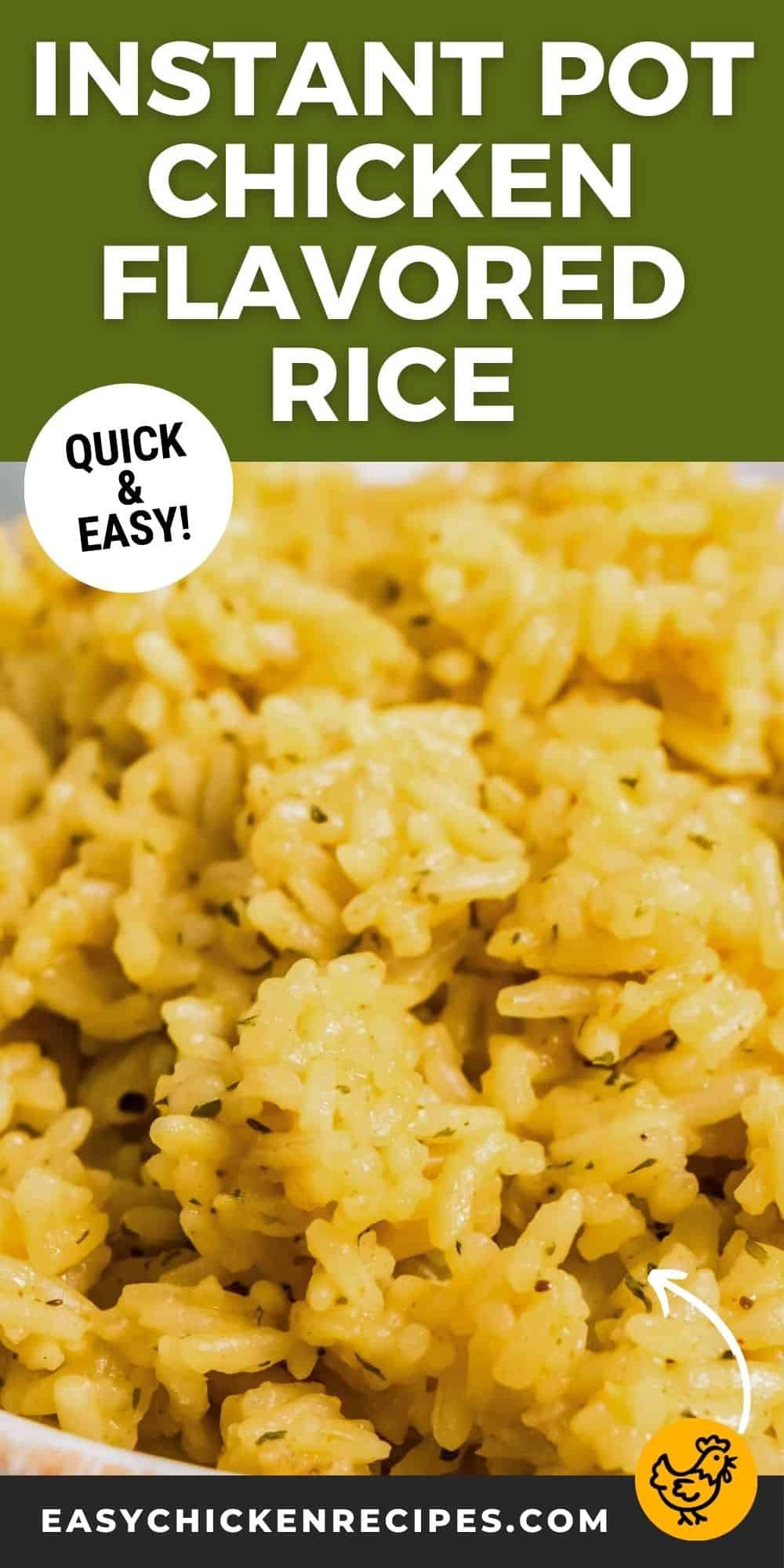 Instant Pot Chicken Flavored Rice Recipe - Easy Chicken Recipes