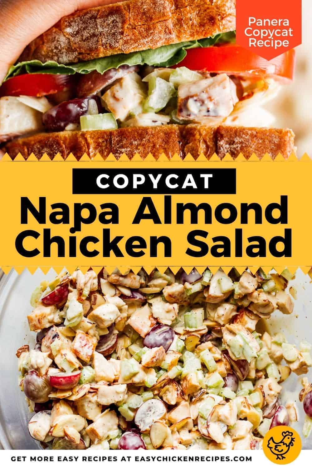 Napa Almond Chicken Salad (Panera Copycat Recipe) - Easy Chicken Recipes