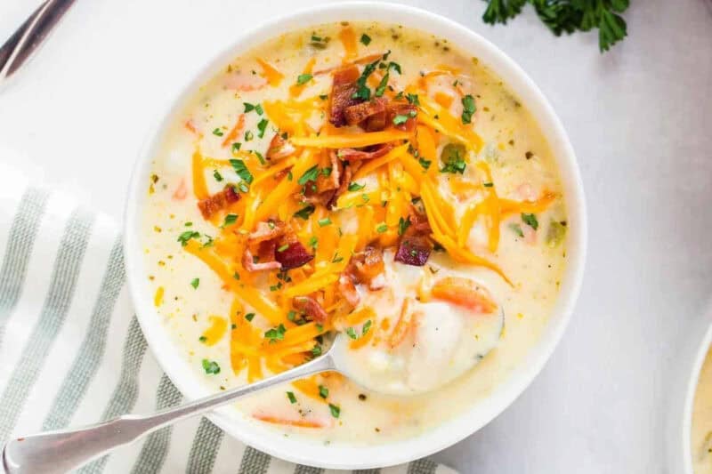 Cheesy Chicken Chowder Recipe - Easy Chicken Recipes