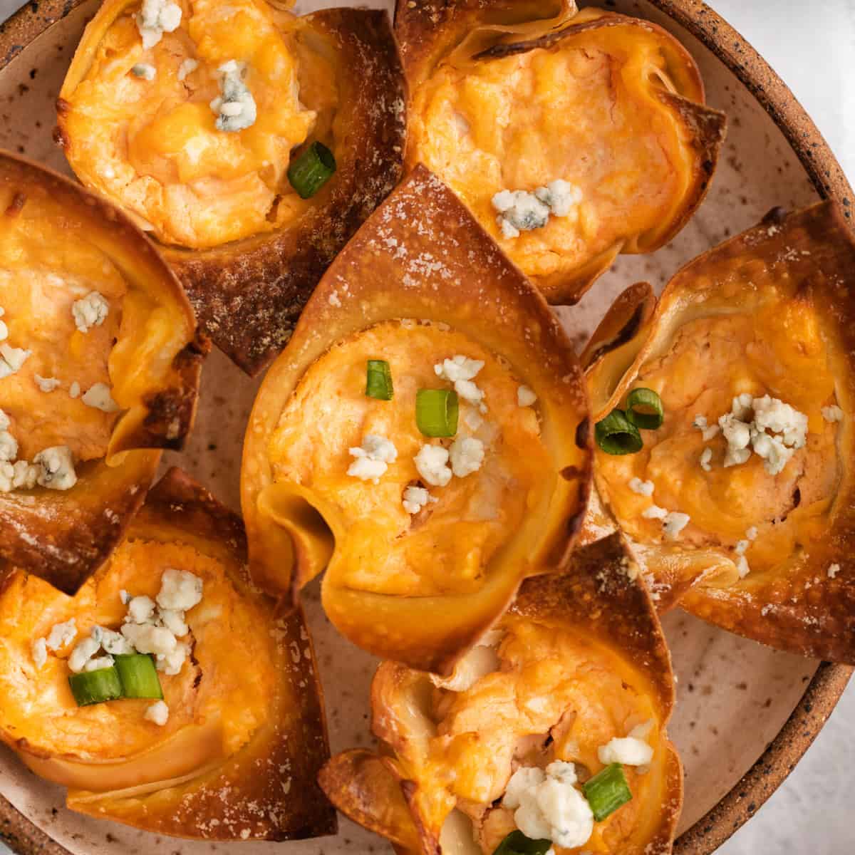 Buffalo Chicken Wonton Cups Recipe - Easy Chicken Recipes