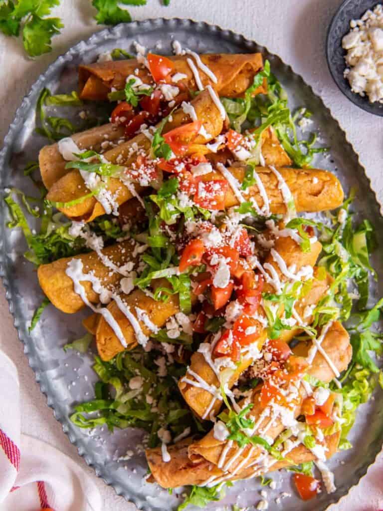 Shredded Chicken Taquitos Recipe - Easy Chicken Recipes