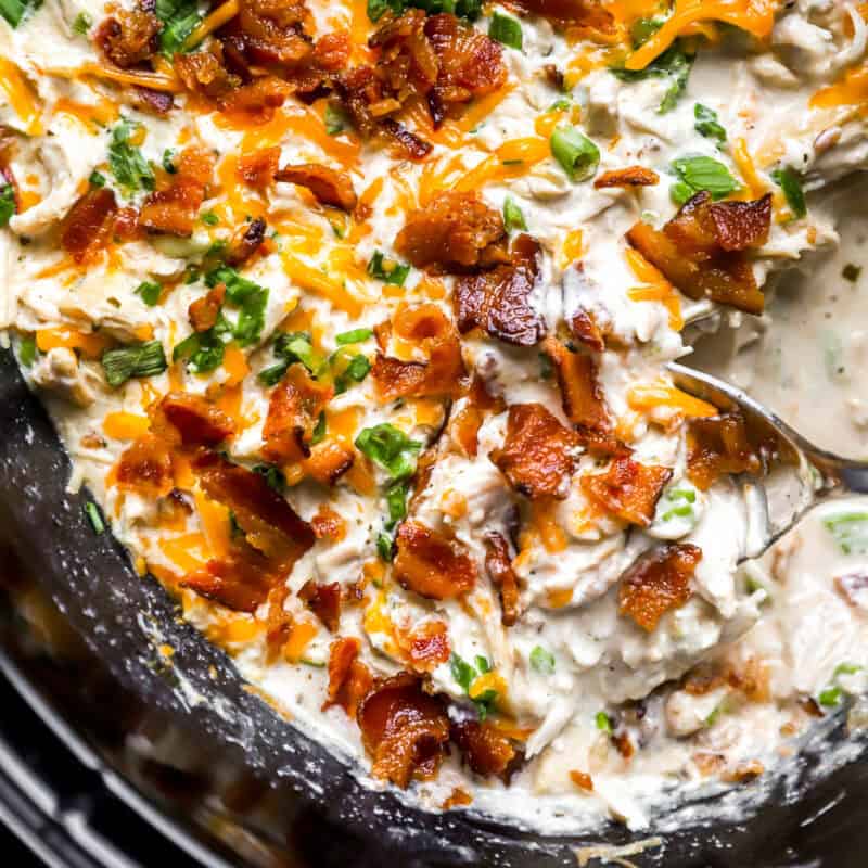 Creamy Crack Chicken (Crockpot Recipe) - Easy Chicken Recipes