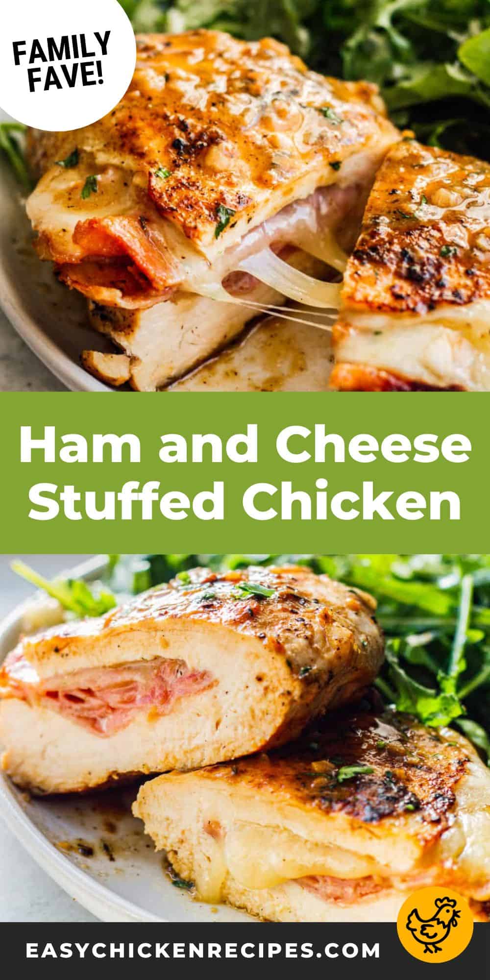 Ham and Cheese Stuffed Chicken Recipe - Easy Chicken Recipes