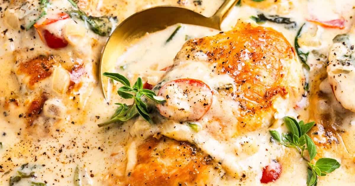 30-minute Tuscan Chicken Recipe - Easy Chicken Recipes