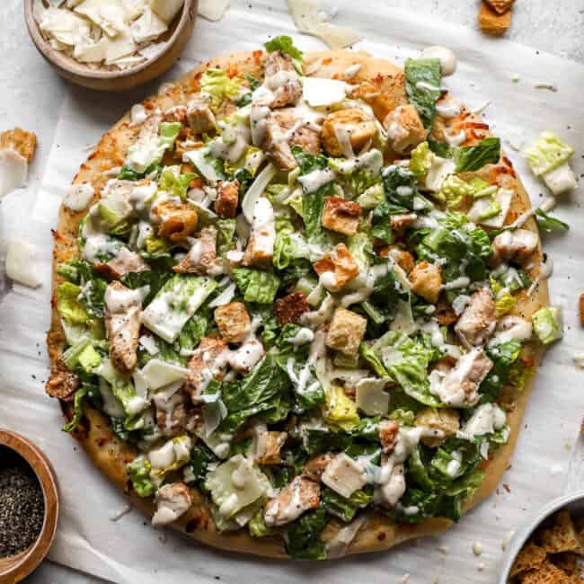Chicken Caesar Pizza Recipe - Easy Chicken Recipes