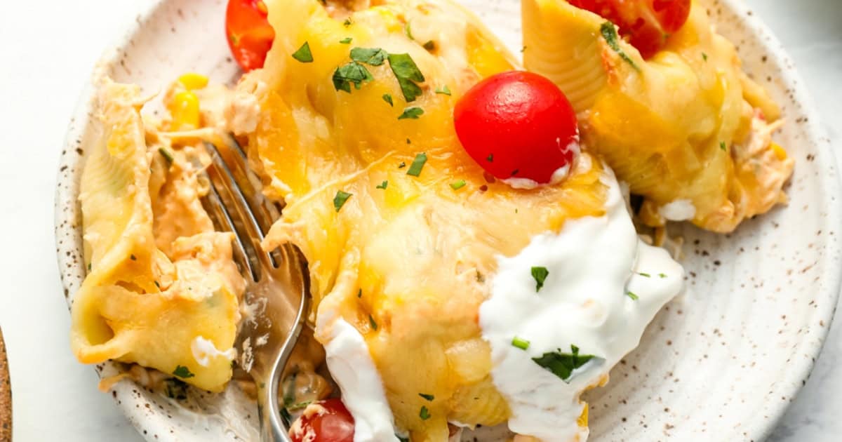 Mexican Stuffed Shells with Leftover Chicken - Easy Chicken Recipes