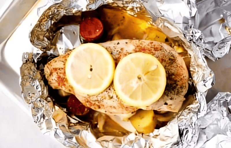 Chicken Foil Packets Recipe (Lemon Chicken and Potatoes) - Easy Chicken ...
