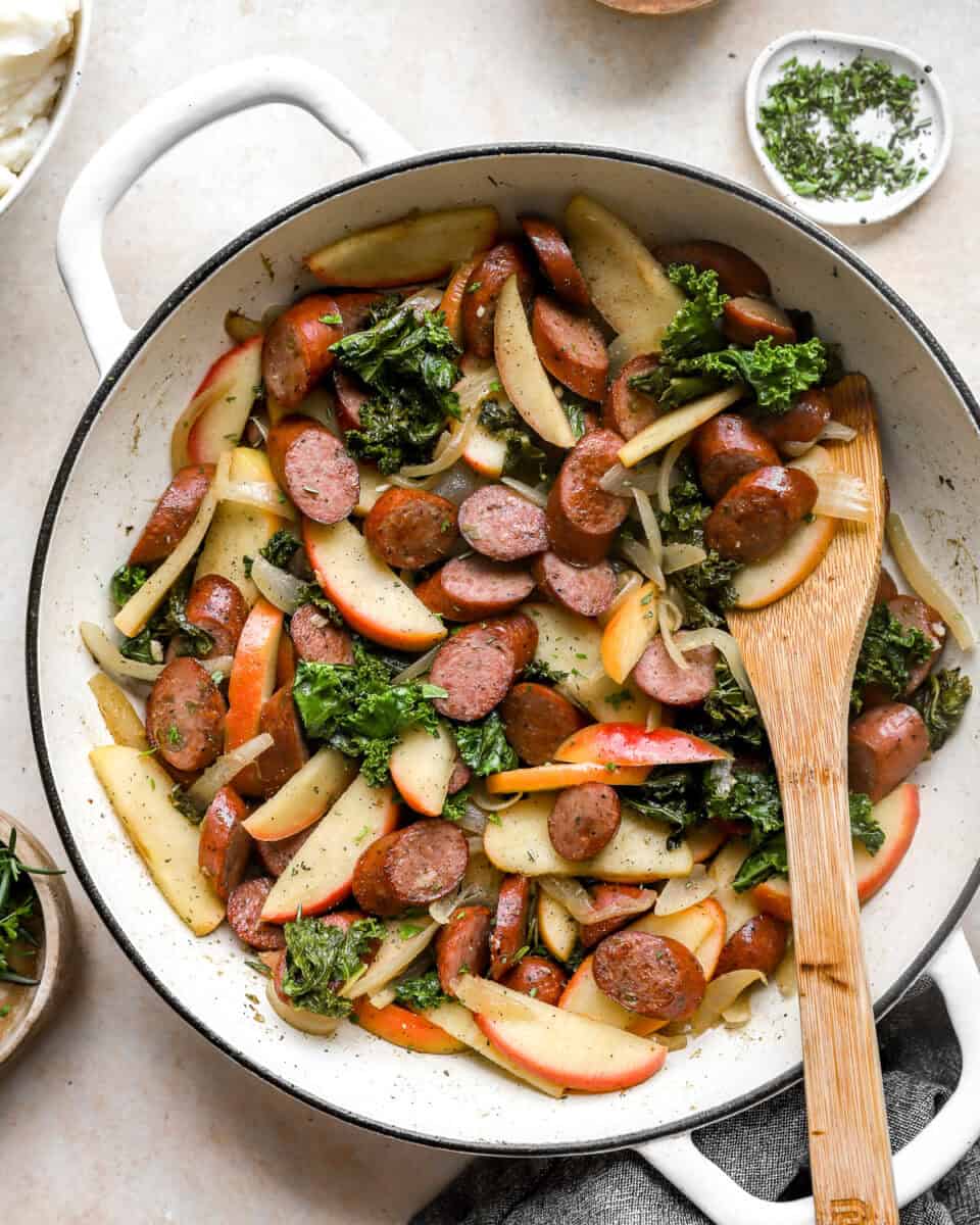 Apple Chicken Sausage Skillet Recipe - Easy Chicken Recipes