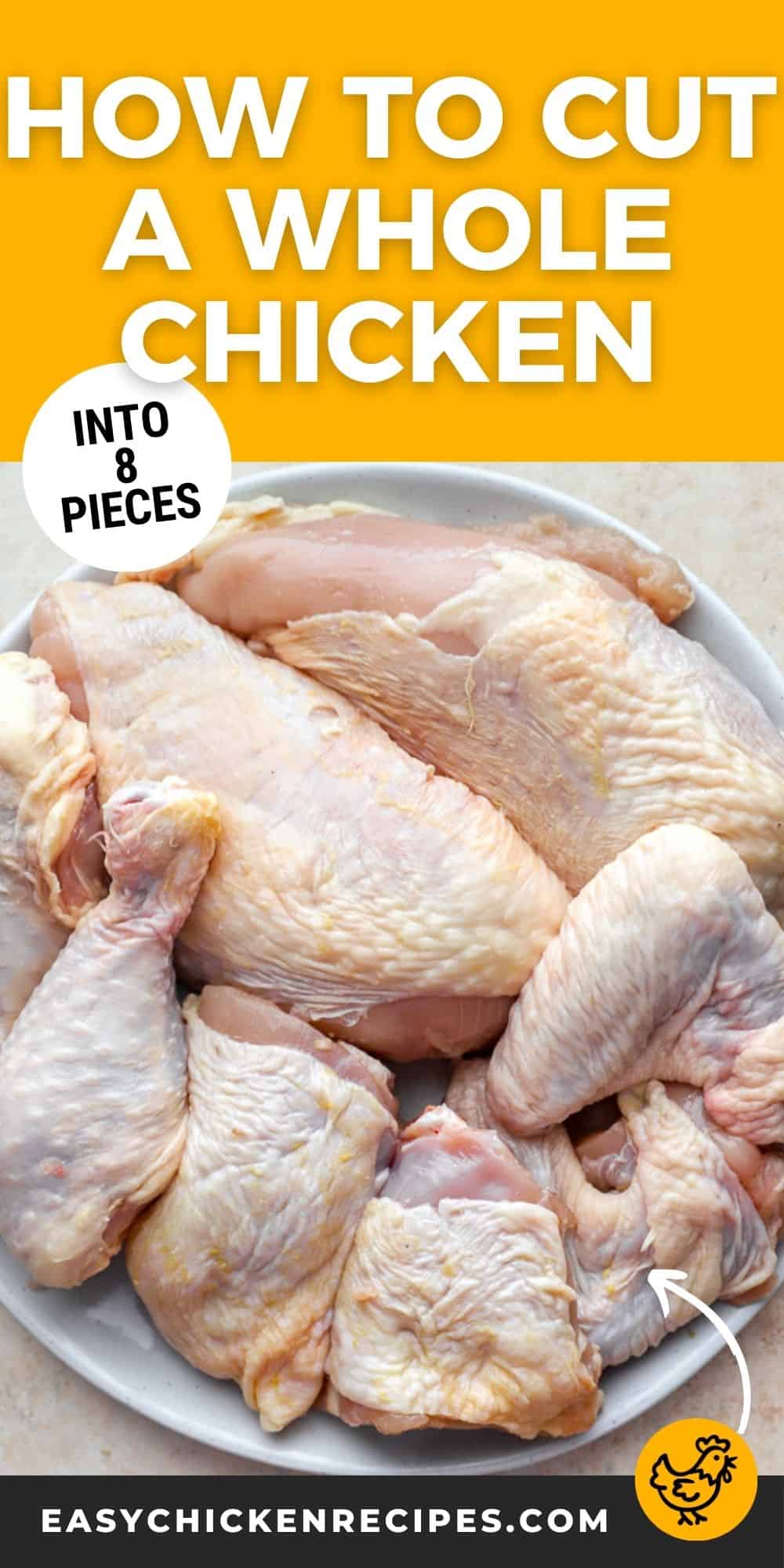 How to Cut a Whole Chicken into Pieces - Easy Chicken Recipes