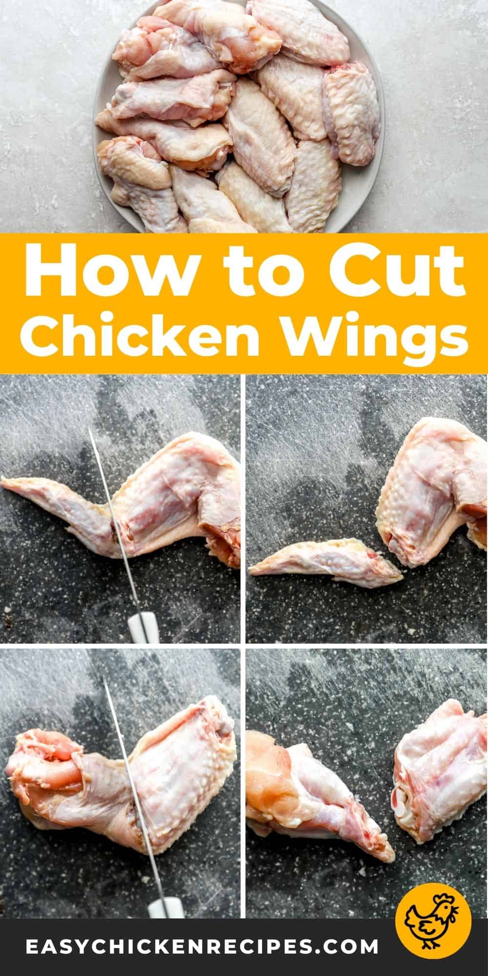 How to Cut Chicken Wings into Parts - Easy Chicken Recipes