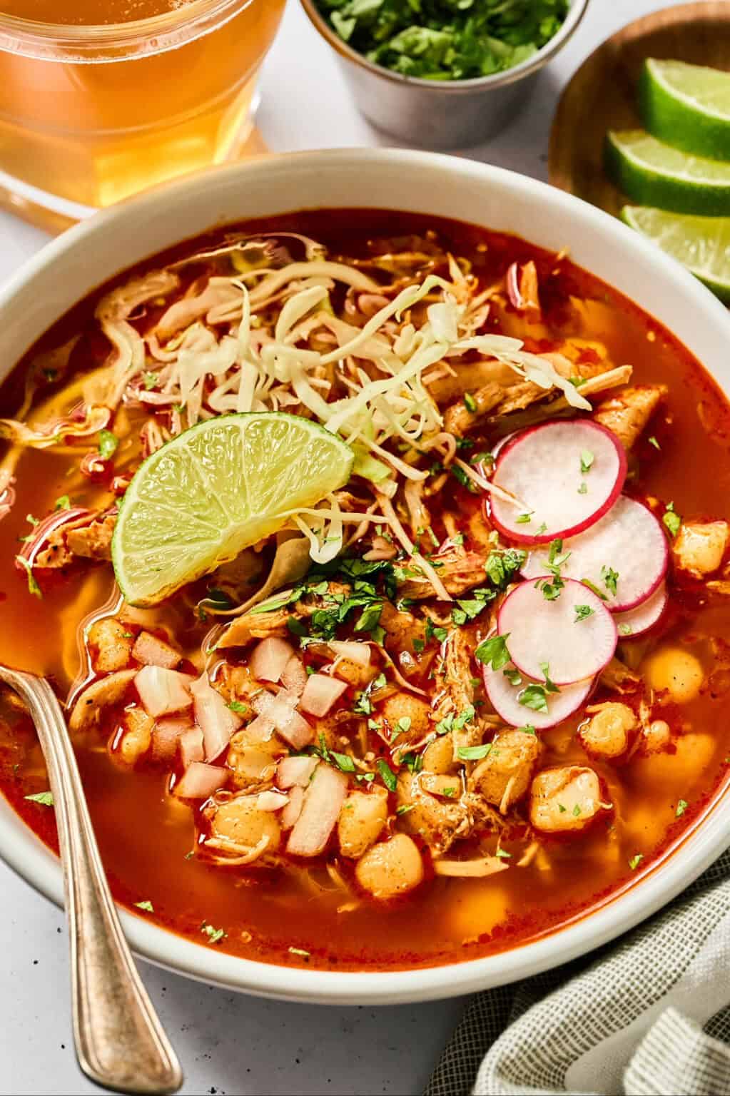 Chicken Pozole Rojo Recipe - Easy Chicken Recipes