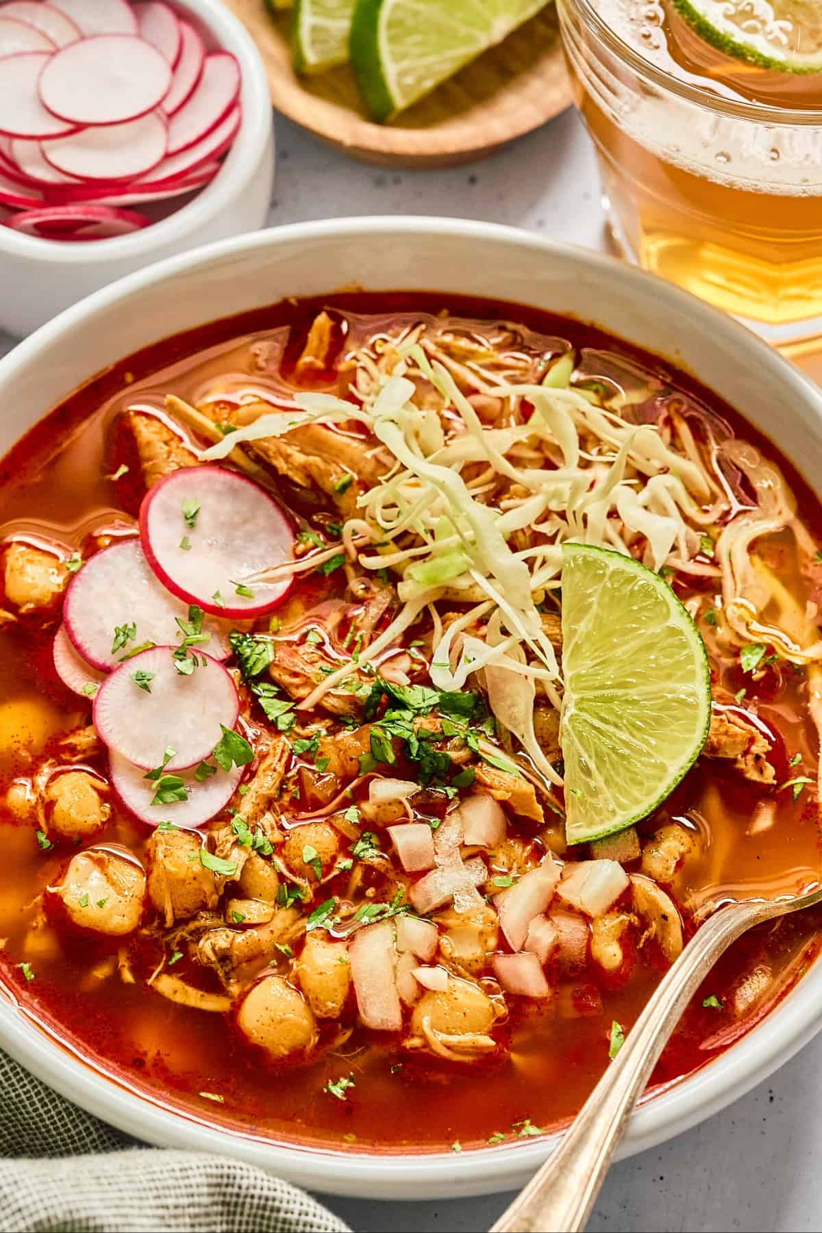 Pozole Rojo with Rotisserie Chicken - Easy Chicken Recipes