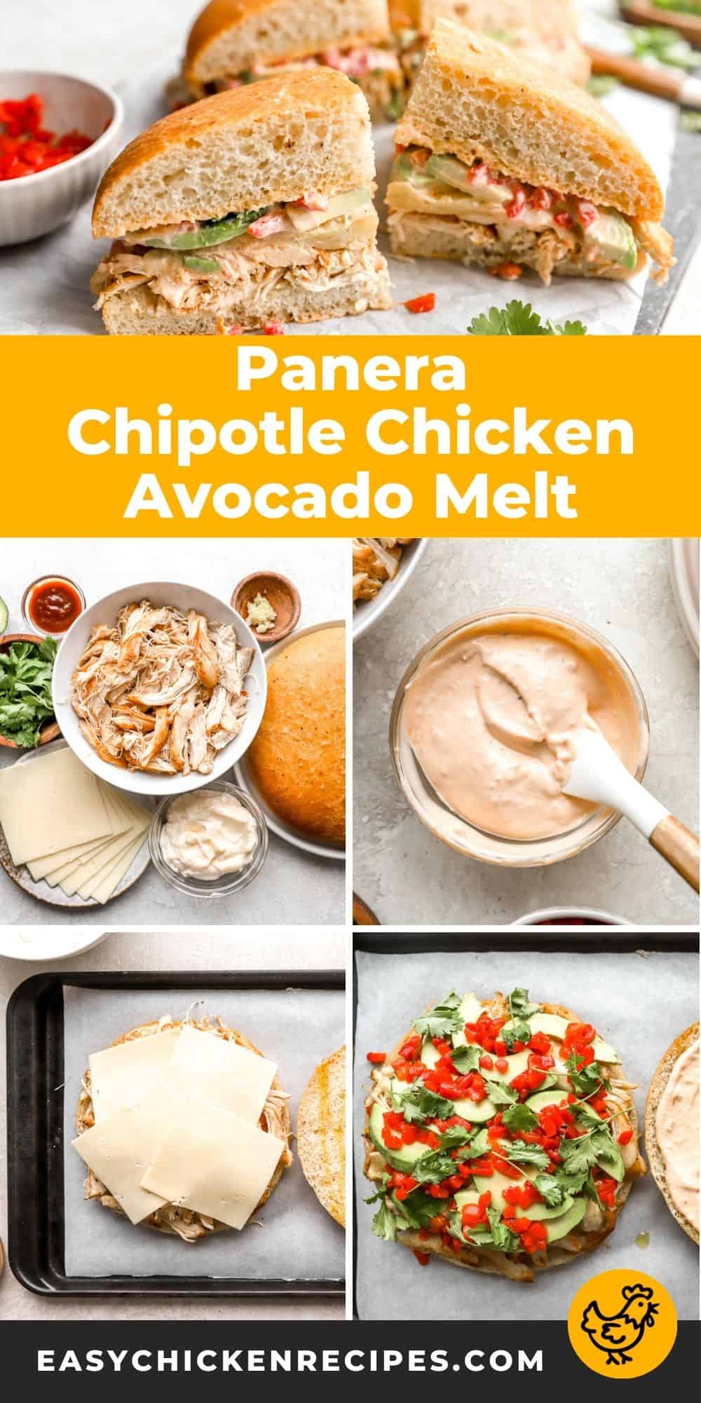 Chipotle Chicken Avocado Melt (Panera Copycat Recipe) - Easy Chicken ...