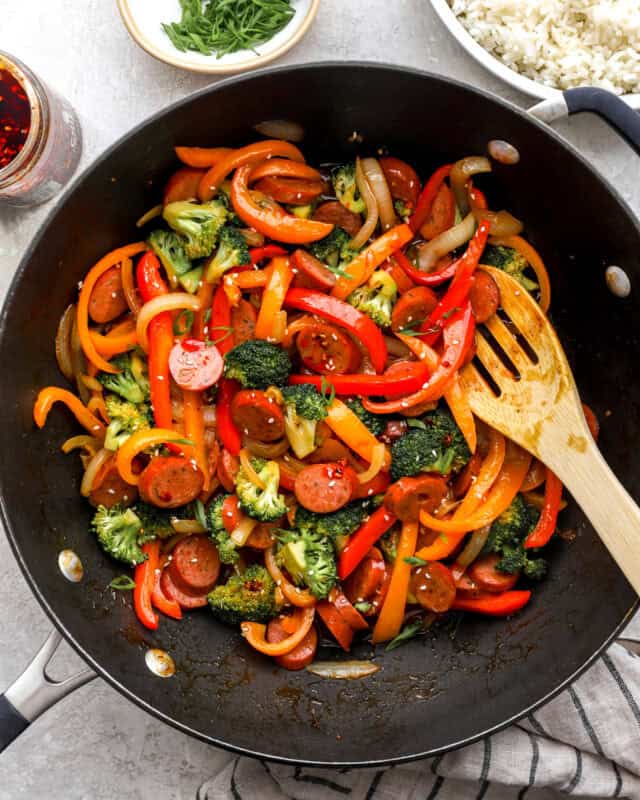 Chicken Sausage Stir Fry Recipe - Easy Chicken Recipes